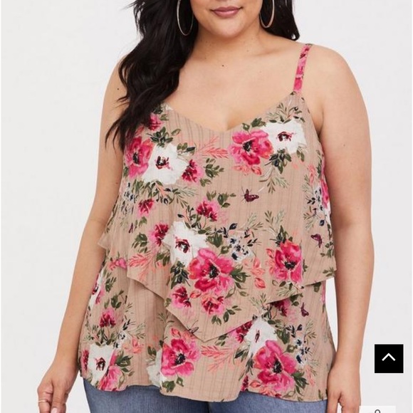 torrid | Tops | Torrid Sophie Textured Woven Double Layer Swing Cami ...